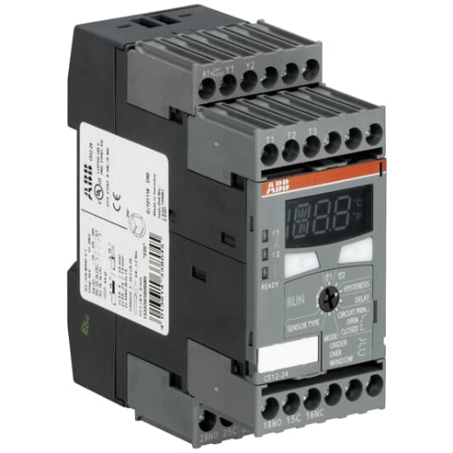 ABB C513-W TEMPERATURE MONITORING RELAY 2C/O+1NO SPDT 24-240VAC/DC ...