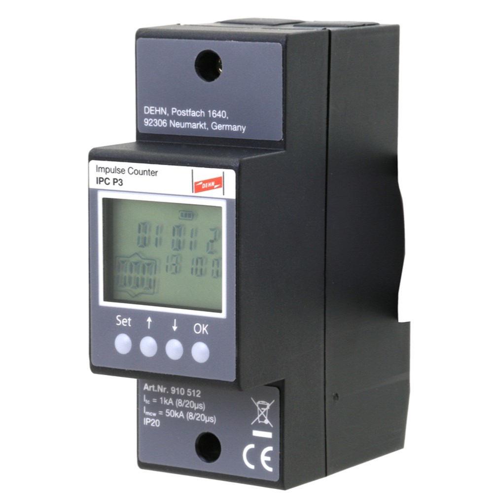 DEHN IPCP3 IMPULSE COUNTER ELECTRONIC 0-999 - Lightning & Surge Protection