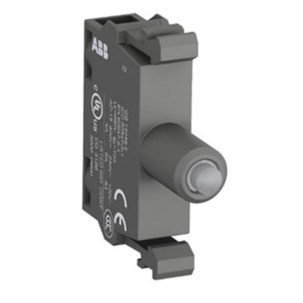 MLBL-07G - ABB MLBL-07G LED BLOCK GREEN 230VAC FRONT MOUNTING MODULAR PLASTIC