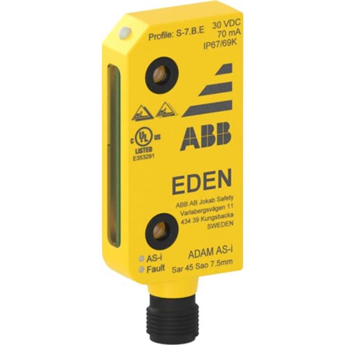 ABB ADAM.ASI ADAM SAFETY SENSOR UNIT, AS-I NODE, M12-4 MALE CONNECTOR ...