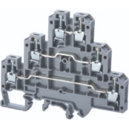 CONNECTWELL CTL2.5U TRIPLE LEVEL TERMINAL BLOCK SCREW CLAMP 0.2-2.5mmÂ² ...