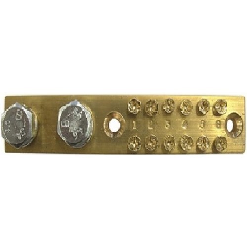 IPD EB36 36 Way Earth Bar 165 A 10 x 20sq-mm 310mm L Bar