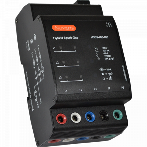 Novaris HSG3-25-480-N Hybrid Spark Gap Arrester 25kA 3 PH 250kA 230V ...
