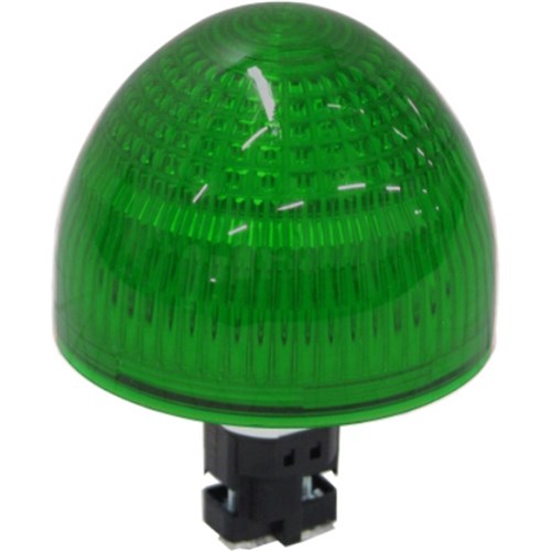 HW1P-5Q4G - JUMBO DOME PILOT LIGHT GREEN WITH 24V AC/DC LED LAMP 22MM ...