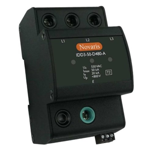 Novaris IDD3-100-D480-A Surge Protection 12.5kA 3 PH 100kA 400VAC TS35 IP20