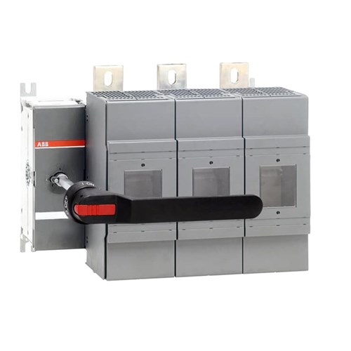OS800D03P - ABB FUSE SWITCH 800A 3P F/OPER IP65 HANDLE+SHAFT NH3 FUSES LEFT HAND MECH