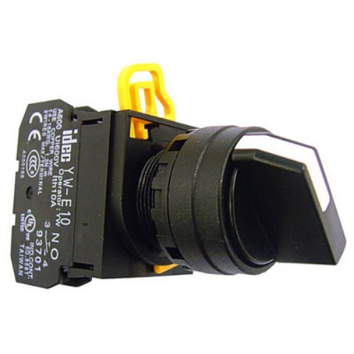 IDEC YW1S-3E20 Selector Switch 3Position 2NO Maintained Round Plastic M3.5 Screw Terminal 30mm W ...