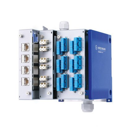 Hirschmann 942 082-998-041 Modular Industrial Patch Panel 12 SC OS2 Duplex