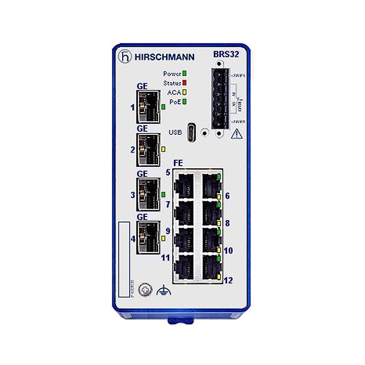 Hirschmann 942 170-048 Managed Fast Ethernet Switch (2) 48VDC 54VDC