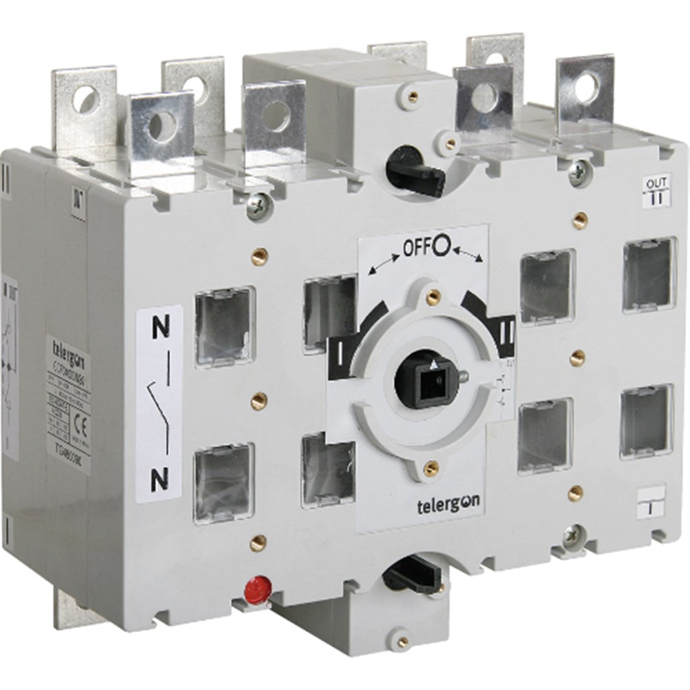 CCF06303P - CHANGE OVER SWITCH 630A 3P/3P PANEL MOUNT C/W GREY IP65 ...