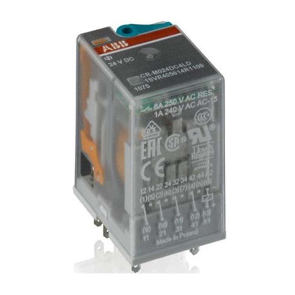 ABB RELAY PLUGGABLE INTERFACE 48V DC 4C/O 6A CRM048DC4L - Relays