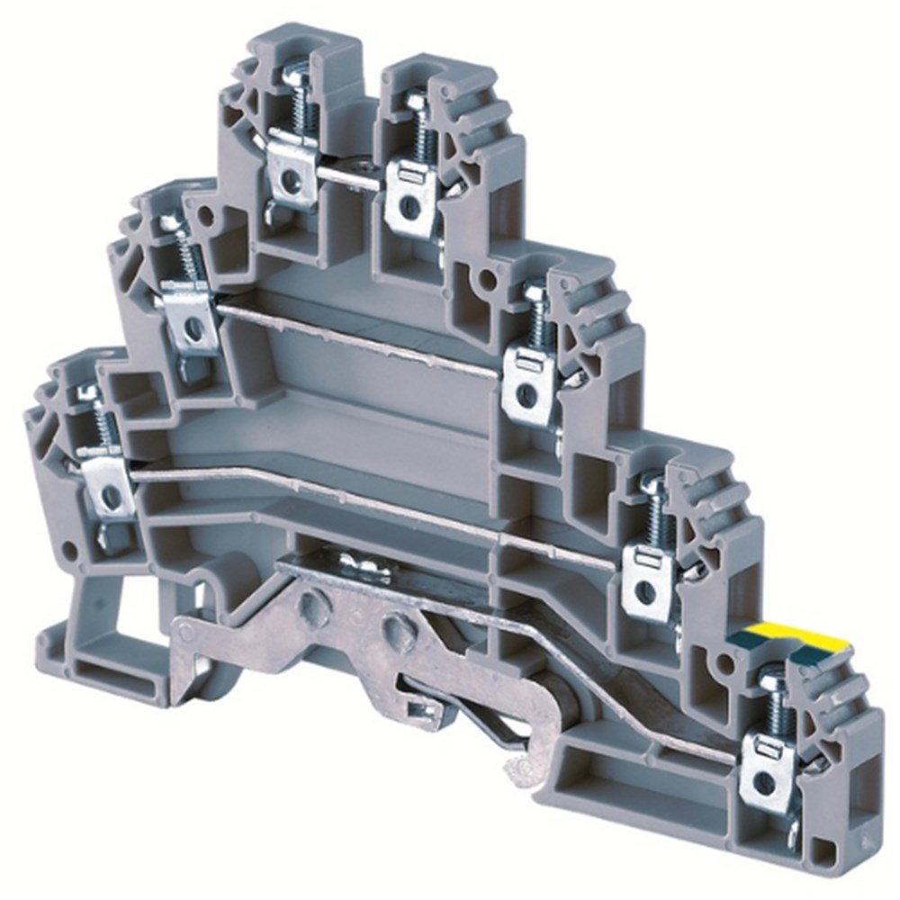 CONNECTWELL CTLG2.5 TRIPLE LEVEL TERMINAL BLOCK WITH EARTH CONNECTION ...
