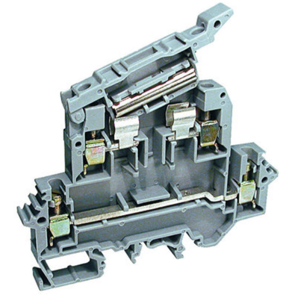 DDDL4U - 4MM DISCONNECT & TEST TERMINAL BLOCK WITH STRAIGHT THROUGH ...