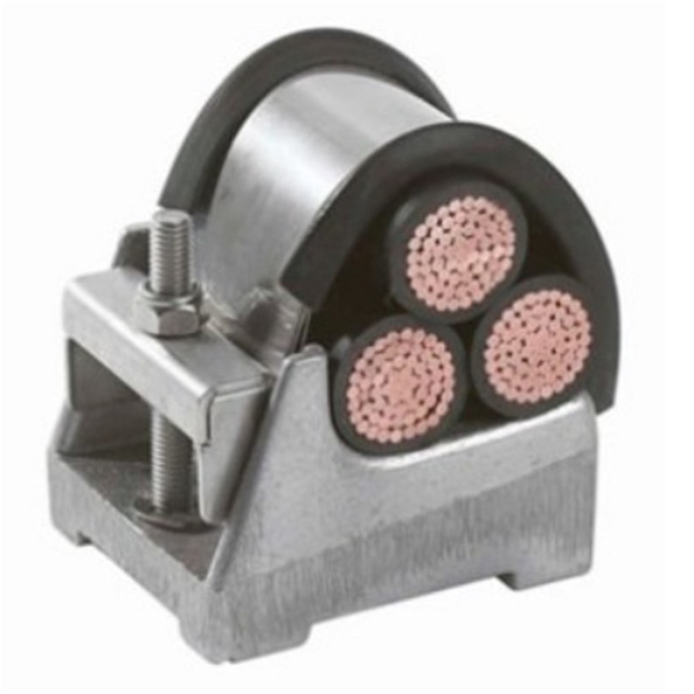 ELLIS VARI-CLEAT WITH A LINER AND NATURAL BASE FINISH EPVC-DN2-BN0 - Aluminium Cable Cleats