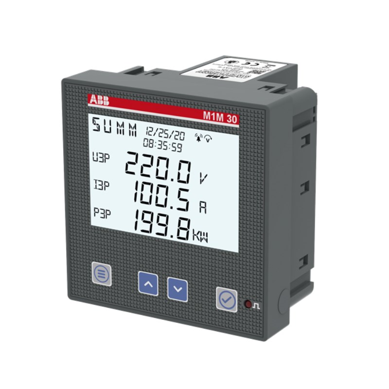 ABB M1M 30 MODBUS Power Meter 100-230VAC/DC IP51 - Multifunction Meters
