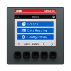 ABB M4M 20-M MODBUS NETWORK ANALYZER WITH 2 DO, AUX SUPPLY 48-240 V AC ...