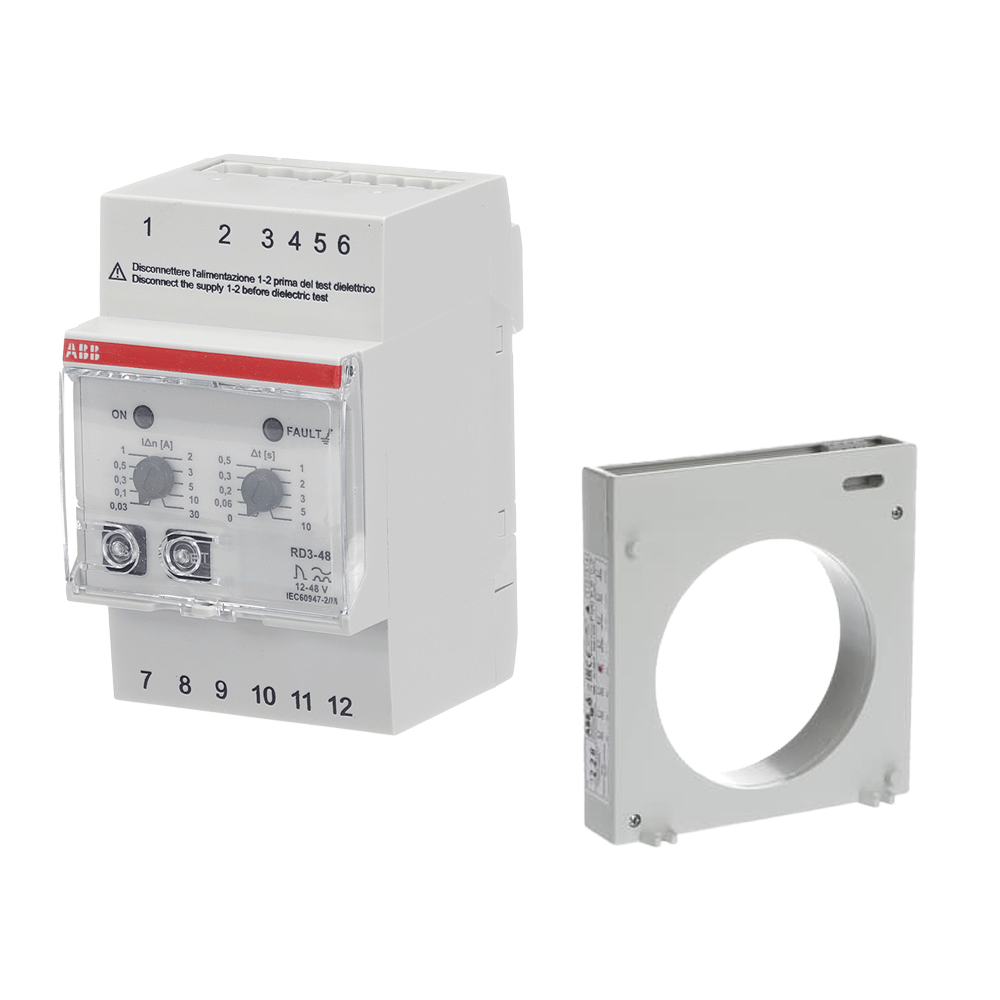 IPD RD3-48 EARTH LEAKAGE RELAY+ TR4 TOROID KIT RD3-48+TR4 COMBO